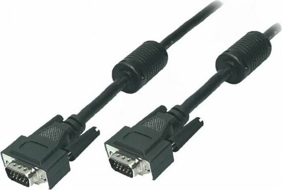 Кабель LOGILINK CV0001 D-Sub 15pin HD вилка, с обеих сторон, черный, 1,8м, 1 шт