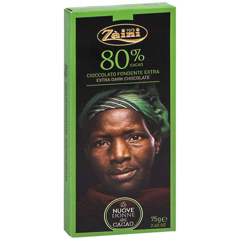 Шоколад ZAINI темный шоколад 80% "Women of cocoa" 75г