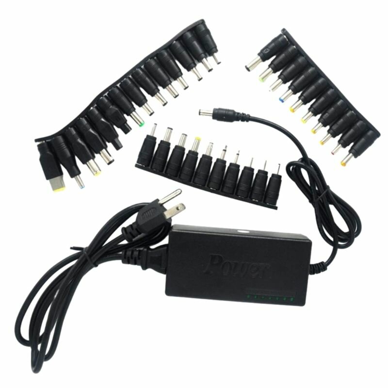 Адаптер питания для ноутбука, 96 Вт, 12 В-24 В, регулируемое зарядное устройство с 34 шт. универсальными наконечниками, разъем