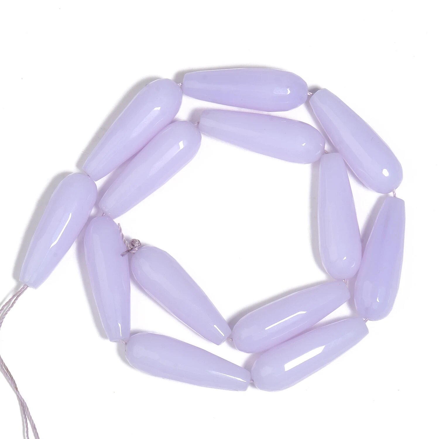Халцедон Аквамарин бусины NPCXSZ 10x30 мм 2 шт. Сиреневый, 4pcs, purple jade