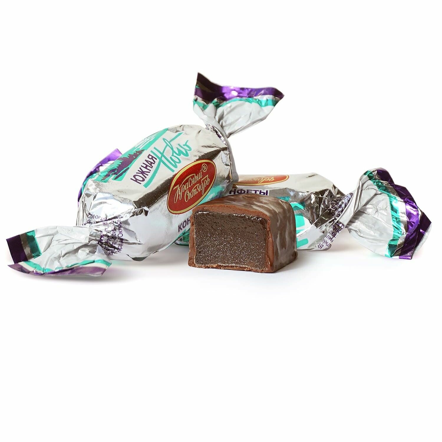 Конфеты желейные Красный Октябрь "Южная ночь", молочный шоколад, 1 кг