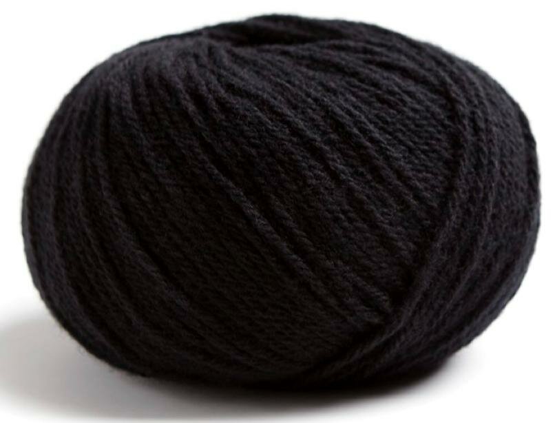 Como /Комо/ пряжа Lamana (100% шерсть мериноса сверхлегкая), 25г/120м (01, schwarz, черный)
