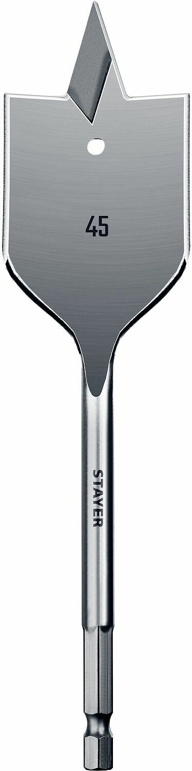 Перовое сверло STAYER Flat, 45 x 152 мм, дерево, 45х152 2950-45_z01