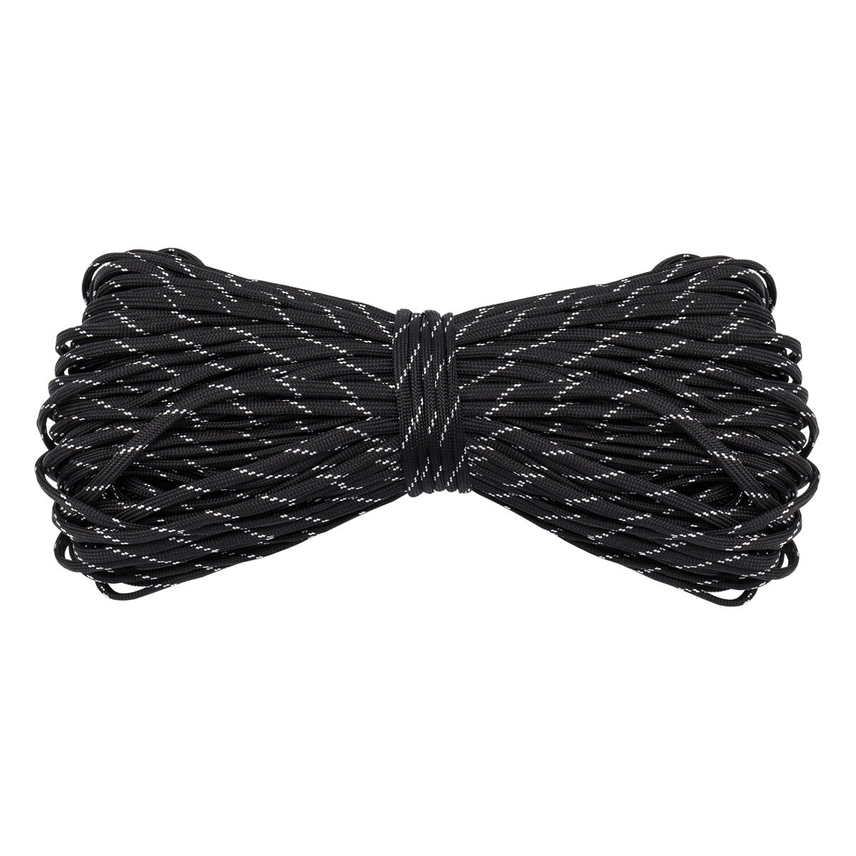 Шнур плетеный круглый для рукоделия 4мм*50м, цвет черный, 50 м