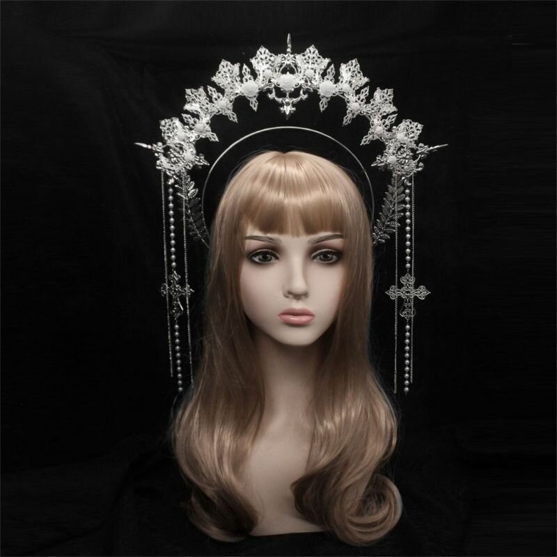 Ободок HaloCrown DIY Материалы для вечеринок, - Серебряная игла TS33C