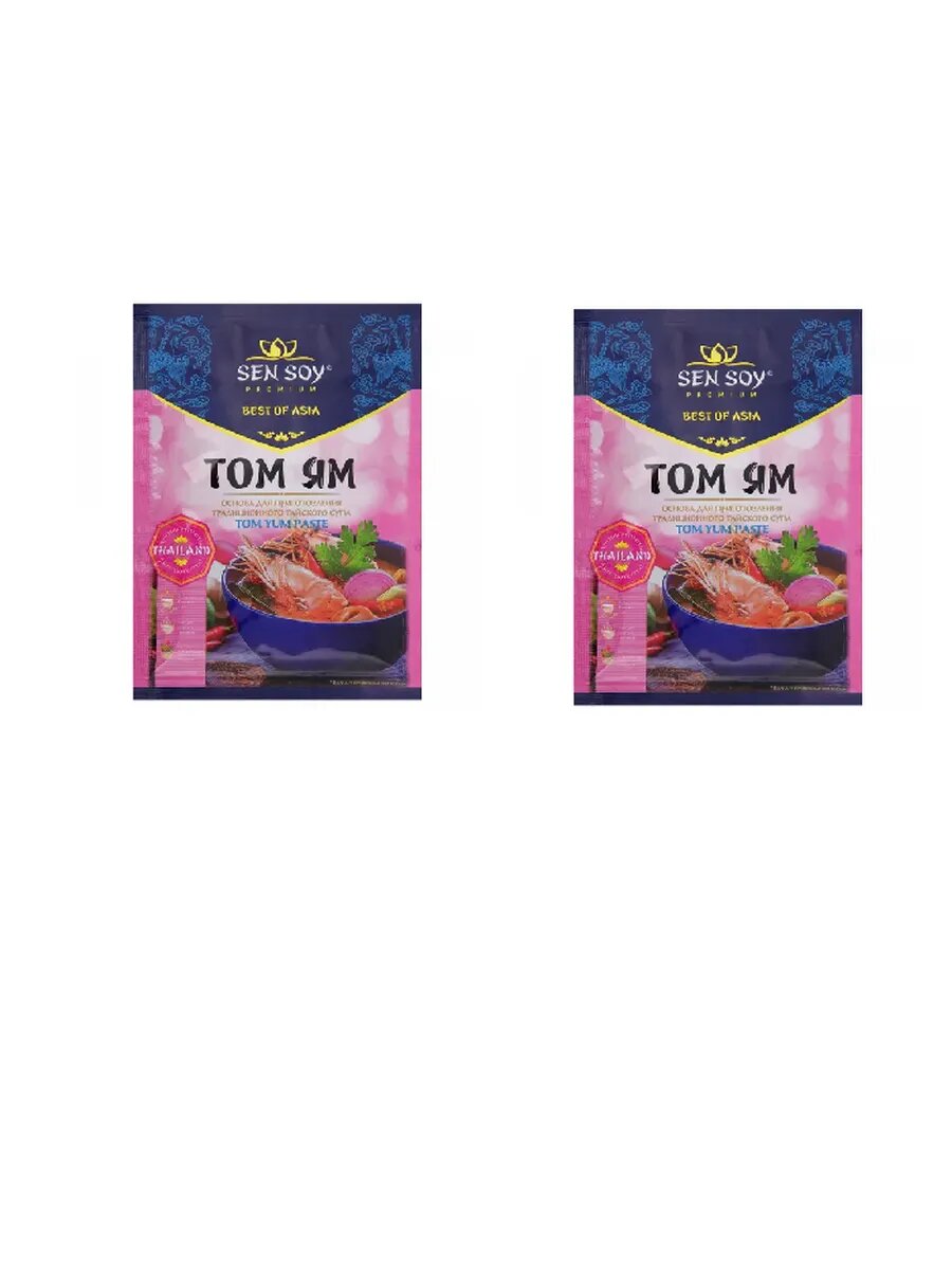 Основа для супа Sen Soy Premium Том Ям, 80 гр, 2 уп