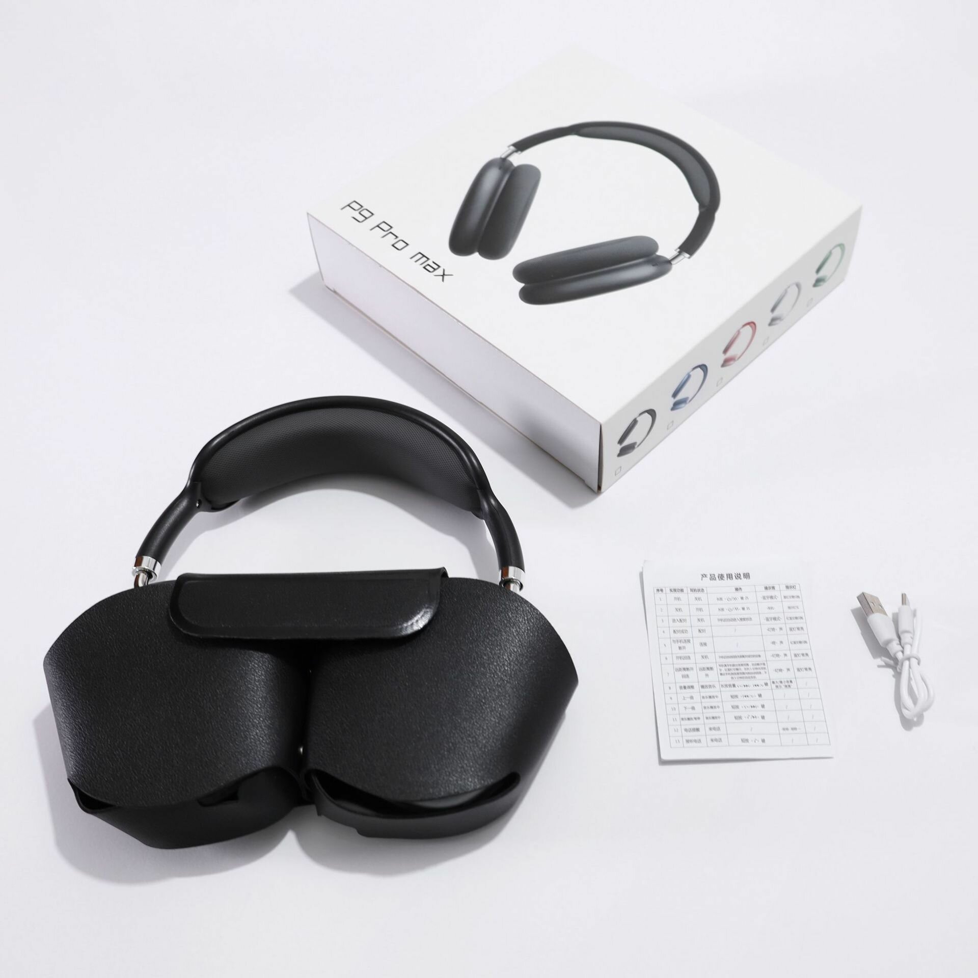 Bluetooth-гарнитура на голову, стереосистема, громкая связь, интерфейс Type-C, с защитным чехлом, для прослушивания музыки и игр