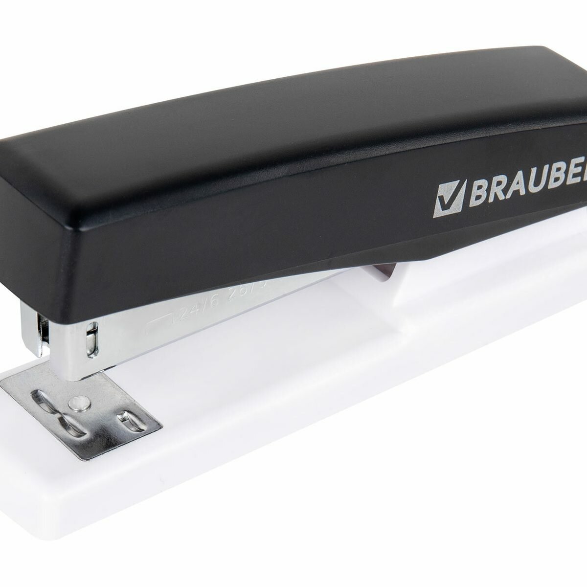 Степлер Brauberg Style Max, №24/6, 26/6, до 30 листов, черный (272749), 12шт.