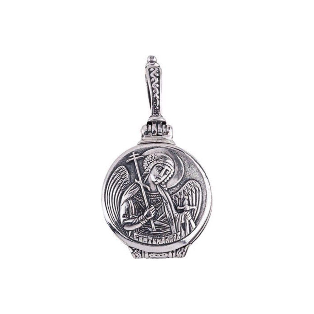 Иконка, серебро, 925 проба, чернение