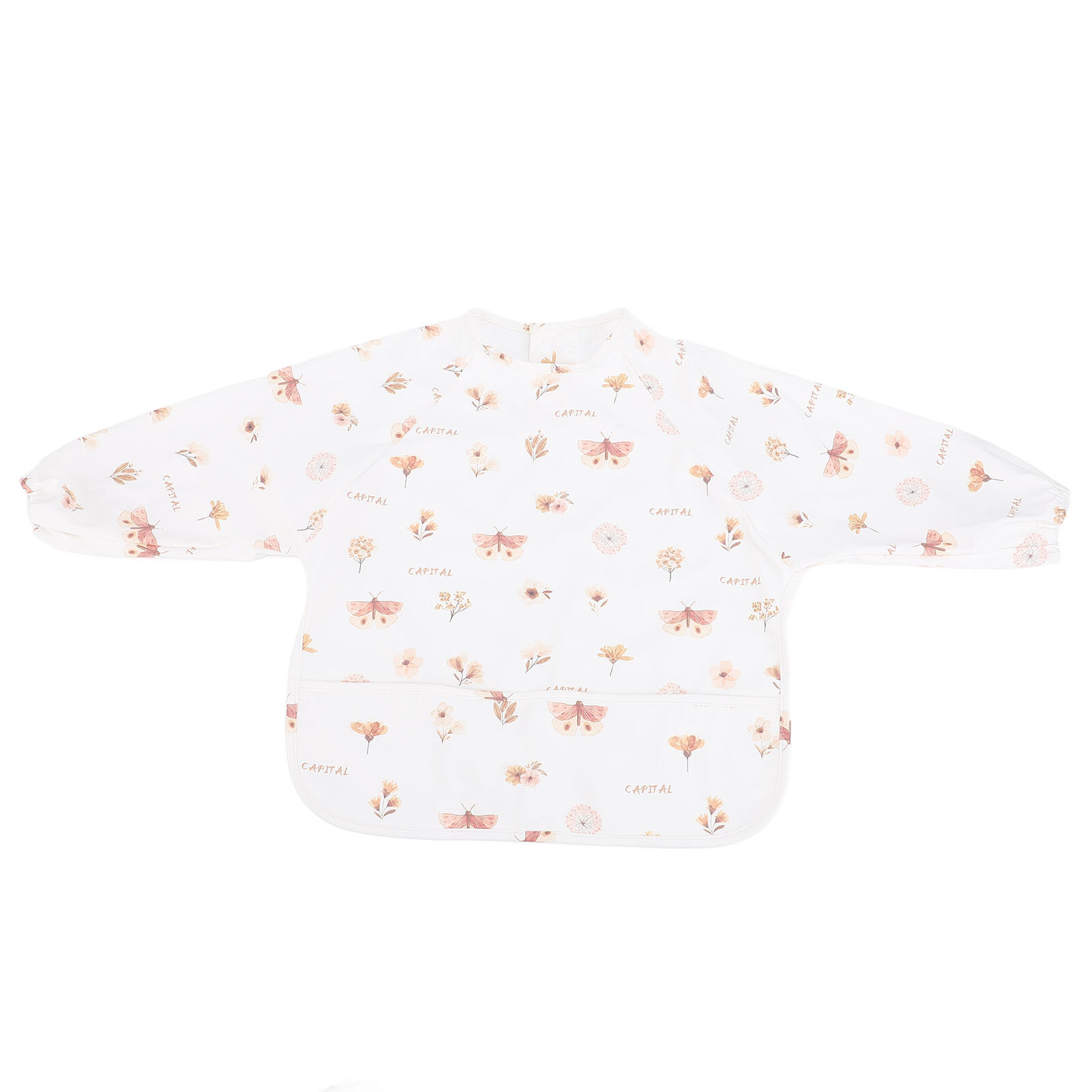 Детский нагрудник с длинными рукавами с карманной водой, устойчивый к ношению, портативный халат от груди в течение 18-36 месяцев Puzy004