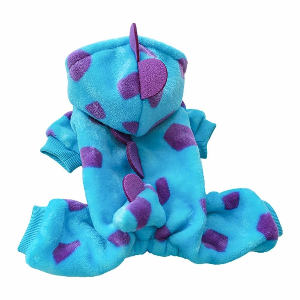 Одежда для домашних собак, маленький костюм динозавра, зимний теплый с капюшоном косплея, фотосессии собакой