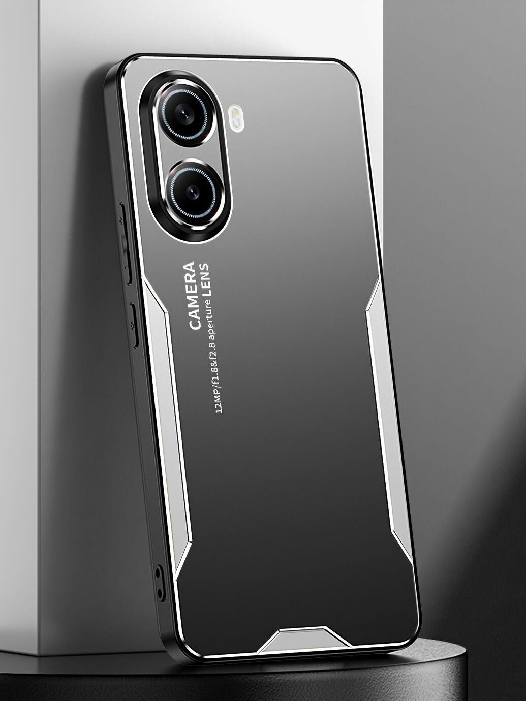 Подходит для мобильного телефона Xiaomi POCO X7 Pro, защитного чехла для мобильного телефона, металлической задней пластины из алюминиевого сплава + бордюр из ТПУ