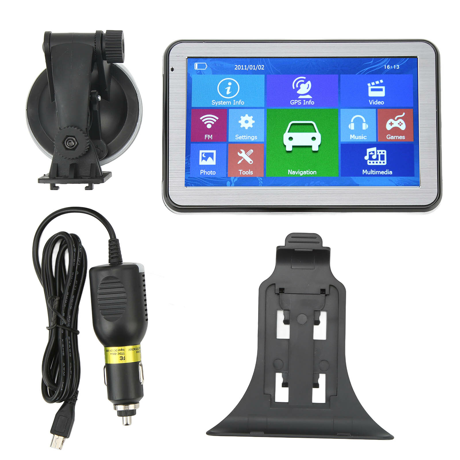 GPS-навигатор 5 В с сенсорным экраном 256 МБ 8G 3D 2D Карты для автомобилей велосипедов машин скорой помощи автобусов