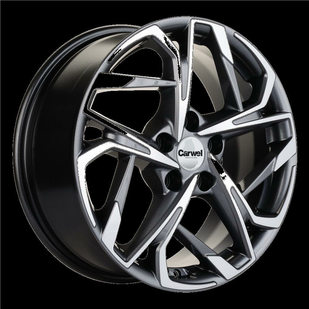 Диск автомобильный литой Carwel Цаган 1716 17x7 5x114.3 et51 dia67.1 Серый
