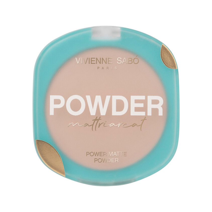 Пудра для лица VIVIENNE SABO MATTRIARCAT компактная матирующая тон 01 Светло-бежевый