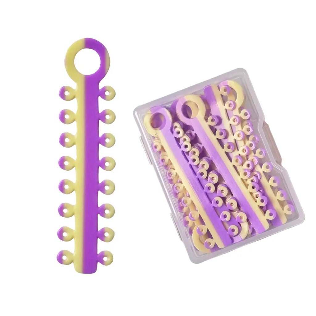 320 шт./20 палочек, стоматологические ортодонтические эластичные лигатуры, завязки, Color 62