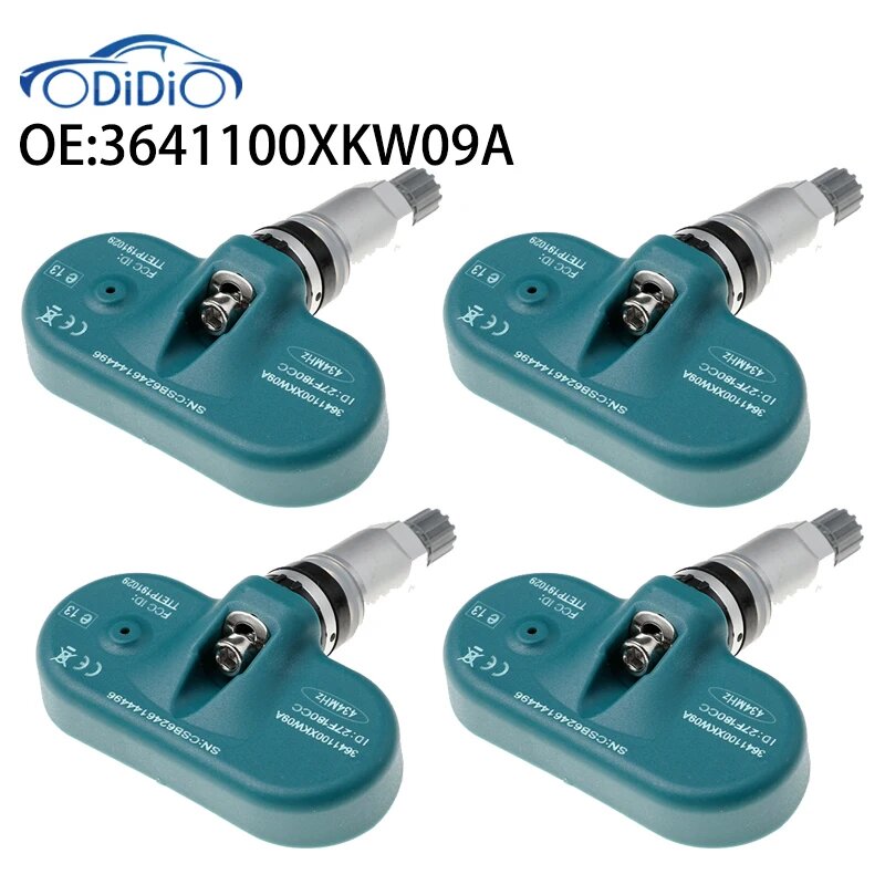 Датчики давления в шинах TPMS 3641100XKW09A, 4 шт.