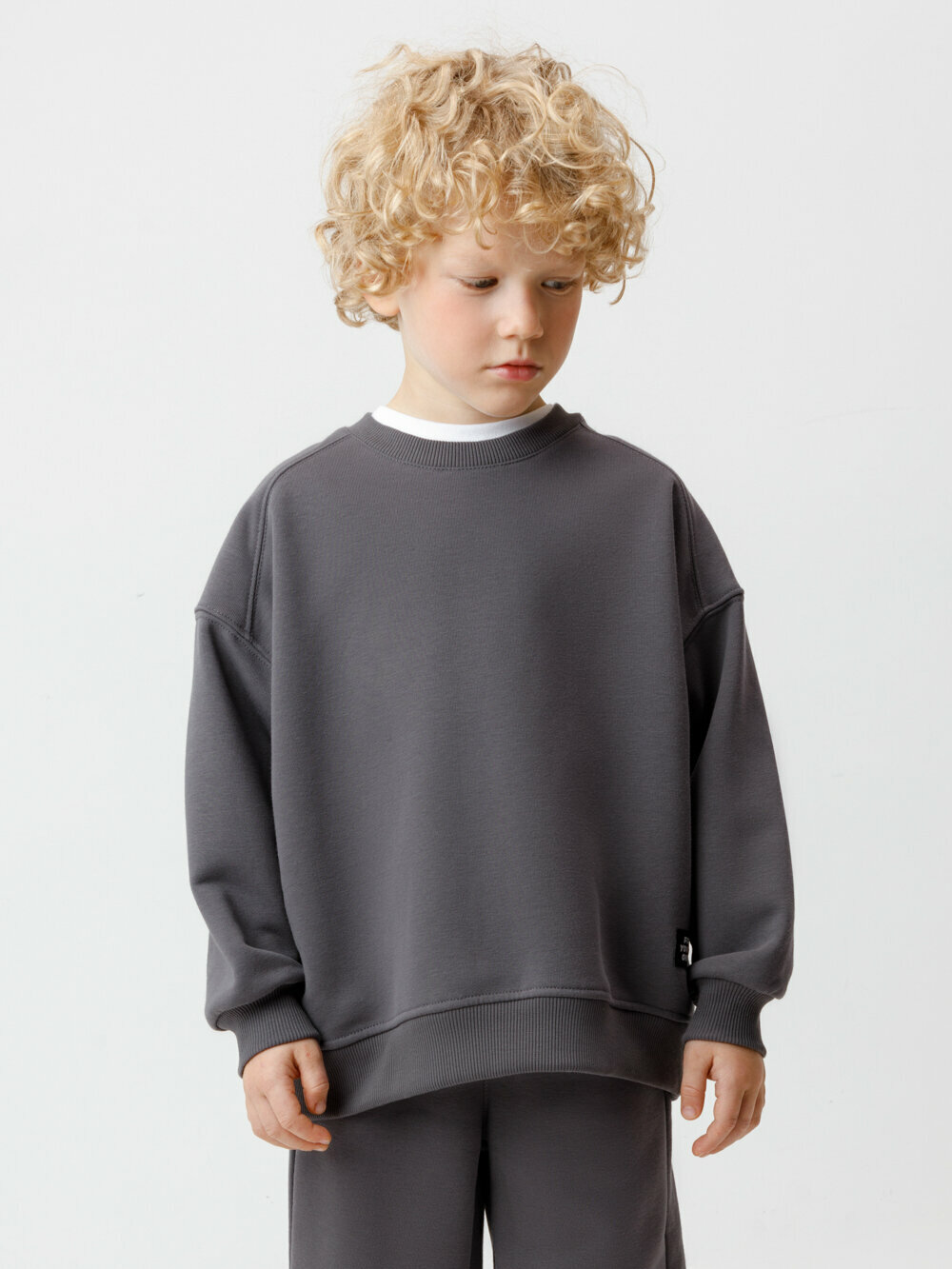 Свитшот МП 302921/темно-серый 3908