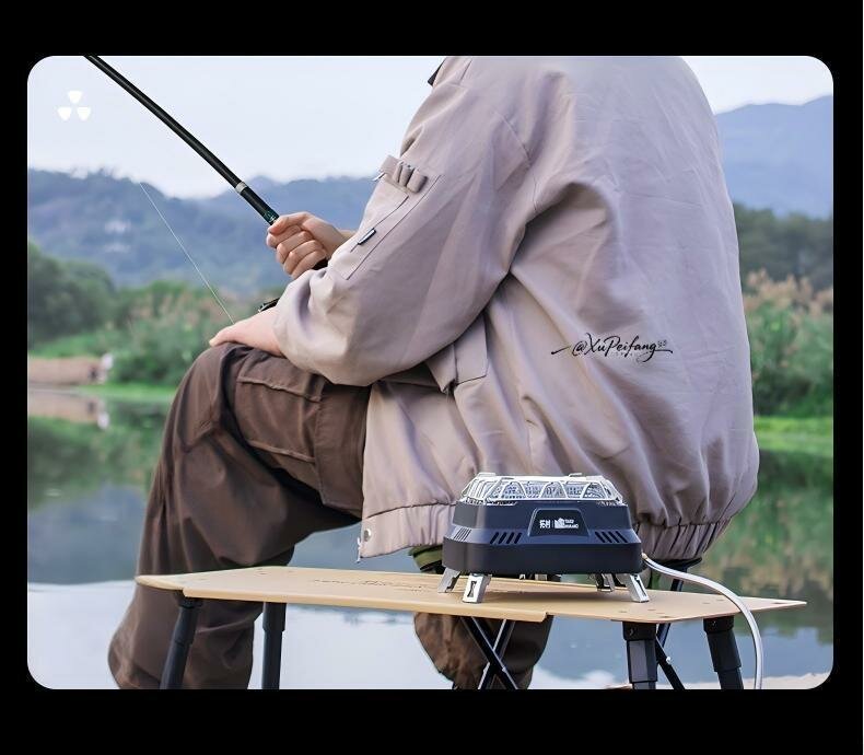 Походная печь Tuocun Burning Sun, для открытого воздуха, 3500Вт, черный цвет