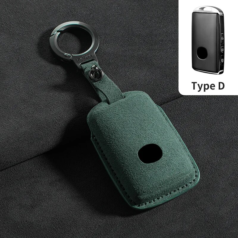 Замшевый кожаный чехол для дистанционного ключа автомобиля для Mazda 3 6 Alexa CX30 CX50 CX60 CX 3CX4 CX5 CX8 CX9, защитный брелок, аксессуары