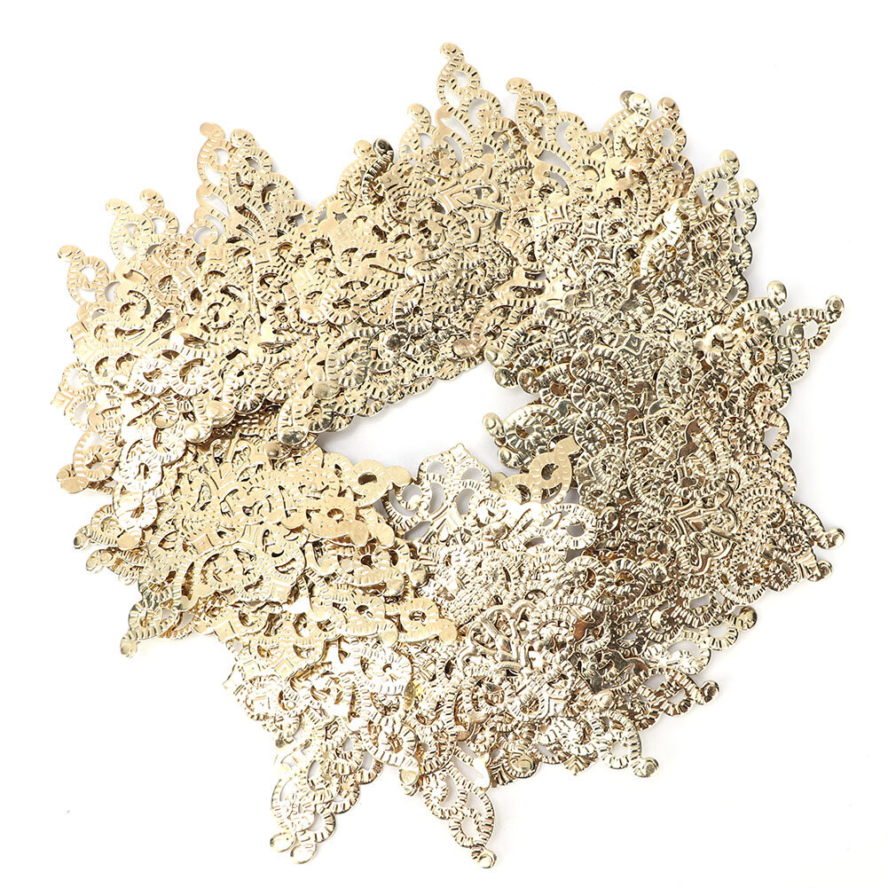 Железный уголок для украшений в винтажном стиле, защитный декоративный элемент для столов (жёлтый)