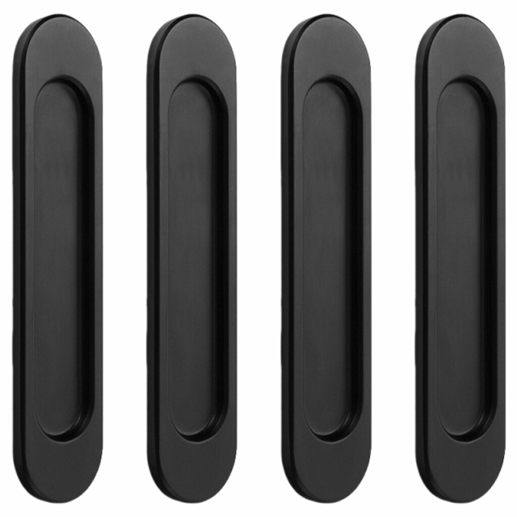 4 шт. Овальные встроенные ручки для дверей, скрытые ручки, крепеж для раздвижных дверей шкафа