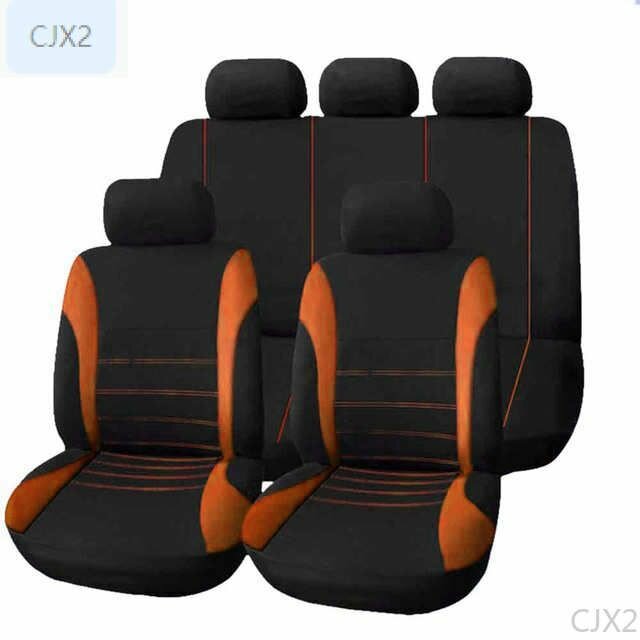 Универсальный чехол для автокресла, полиэстер, оранжевый-CJX2