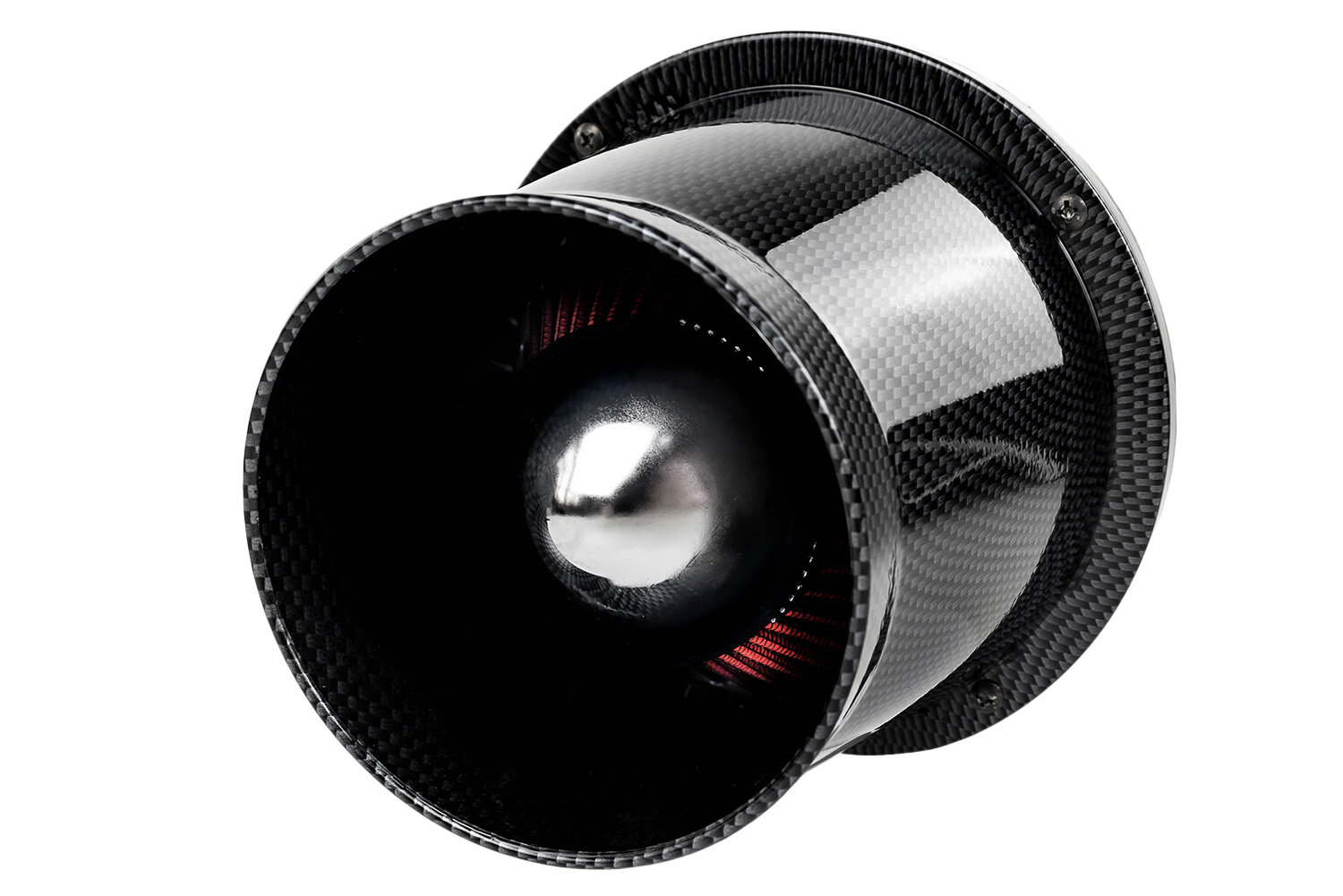 Конический фильтр нулевого сопротивления в корпусе карбон универсальный на инжекторные ВАЗ и иномарки