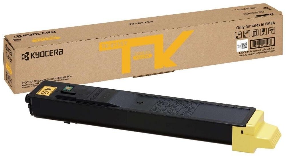 Тонер-картридж TK-8115Y yellow для Kyocera M8124cidn/M8130cidn 6 000 стр.