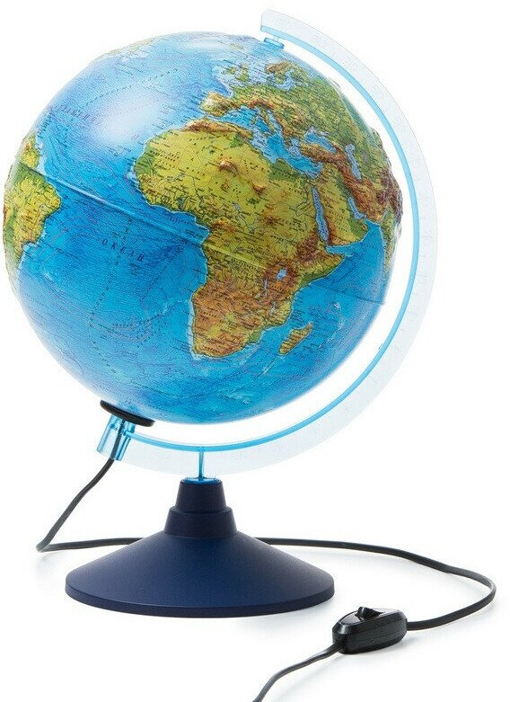 Глобус Физико-политический с подсв. рельефный,250мм, Ке022500195 Globen 414128