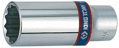 Головка торцевая глубокая двенадцатигранная 3/8", 14 мм KING TONY 323014M
