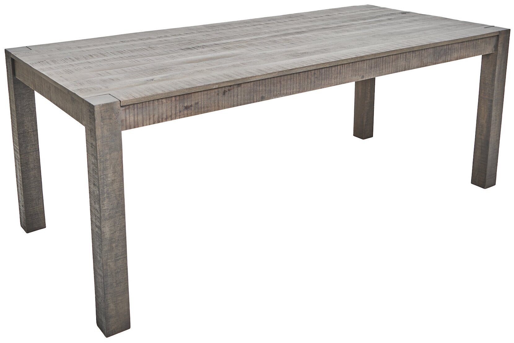 Обеденный стол из массива, сундар грей, 2 метра, серый, MYLOFT