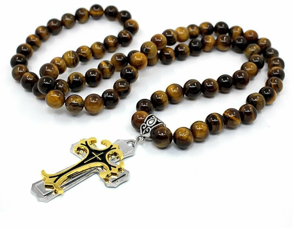 Бусы, тигровый глаз