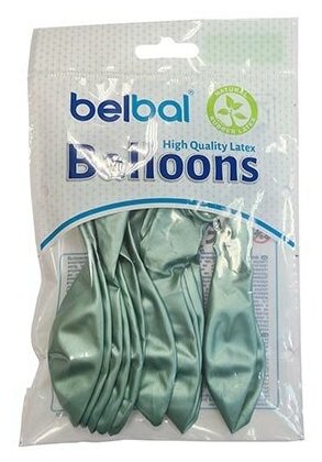Шар латексный ненадутый В 105/603 Хром Glossy Green 12 штук 32 см
