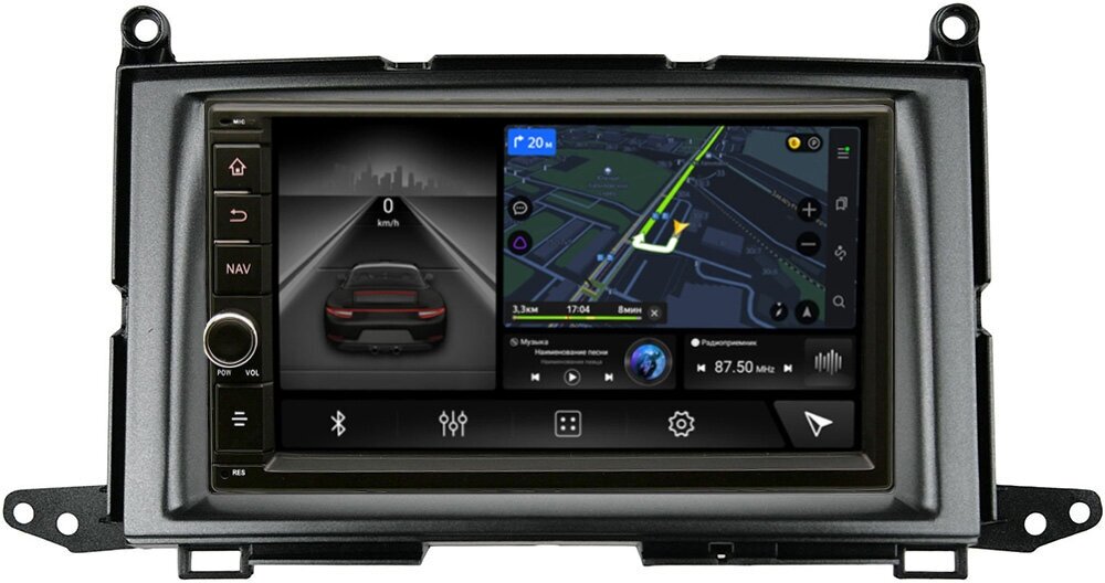 Штатная магнитола Toyota Venza 2008-2017 Canbox GTR056-RP-TYVZ-132 Android 10 (4/64, DSP, IPS, Carplay) С крутилкой