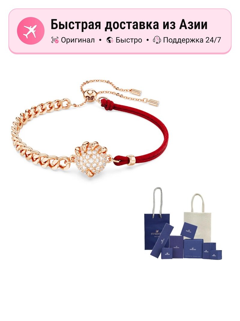 Браслет-цепочка SWAROVSKI, кристаллы Swarovski