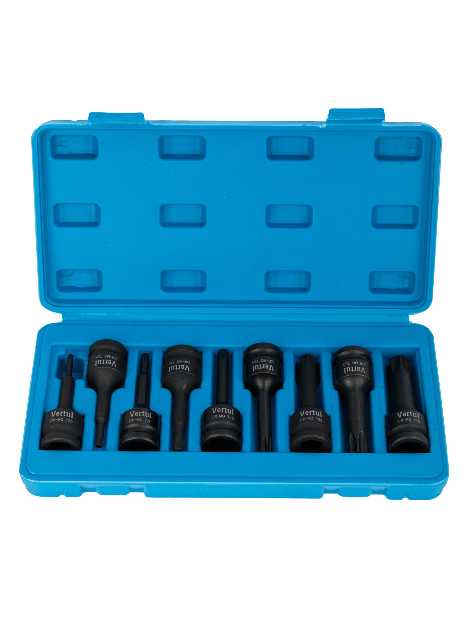 Набор ударных головок TORX T20-T70 9 предметов