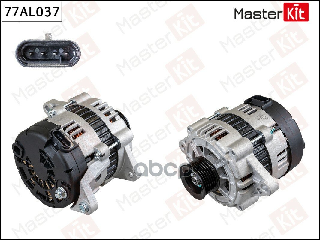 77AL037 генератор CHEVROLET LACETTI (14V 85A) MasterKit арт. 77AL037