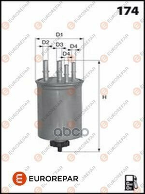 Фильтр топливный (дизель) Land Rover Discovery 0704- 27 Eurorepar 16 436 293 80