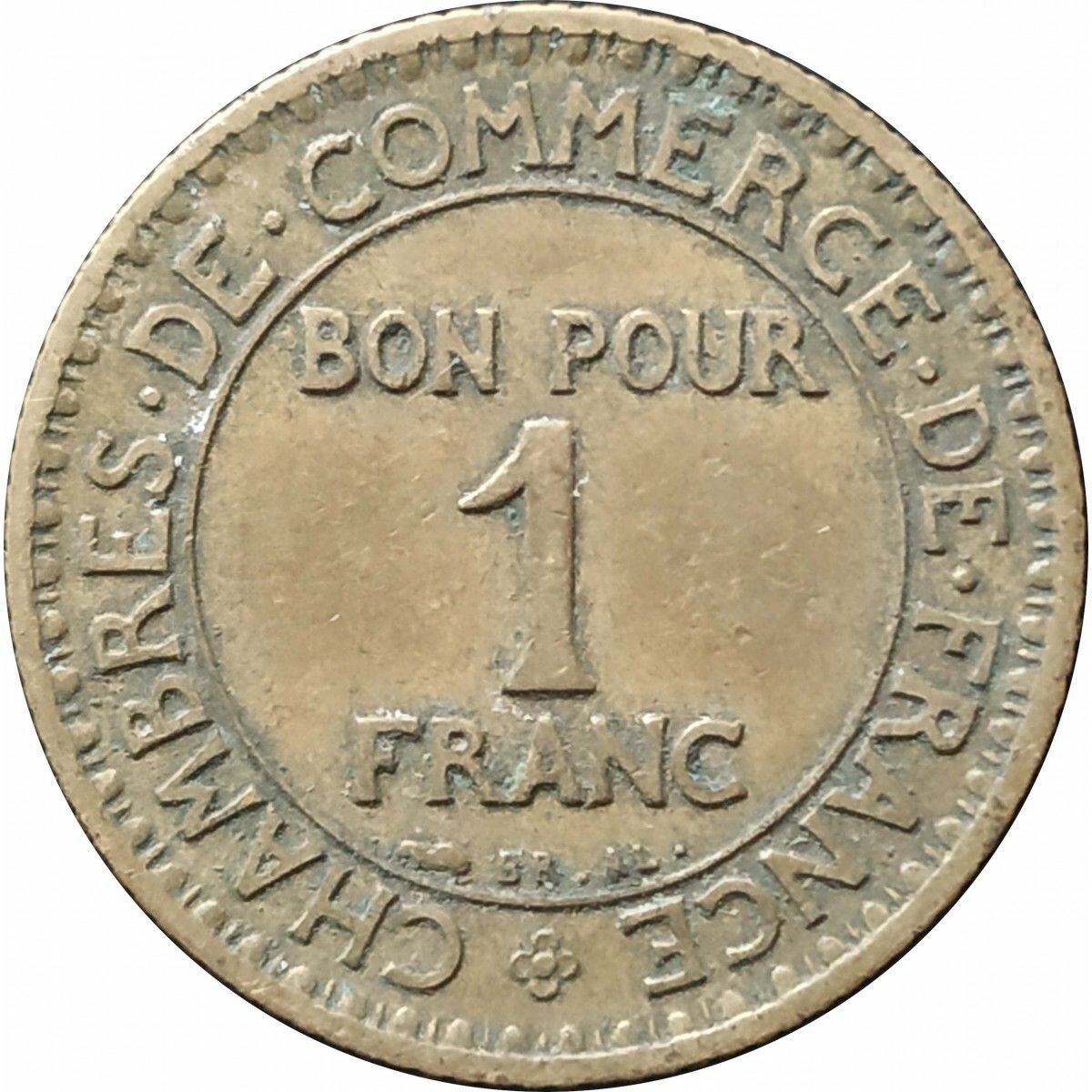 1 франк 1923 Франция из оборота