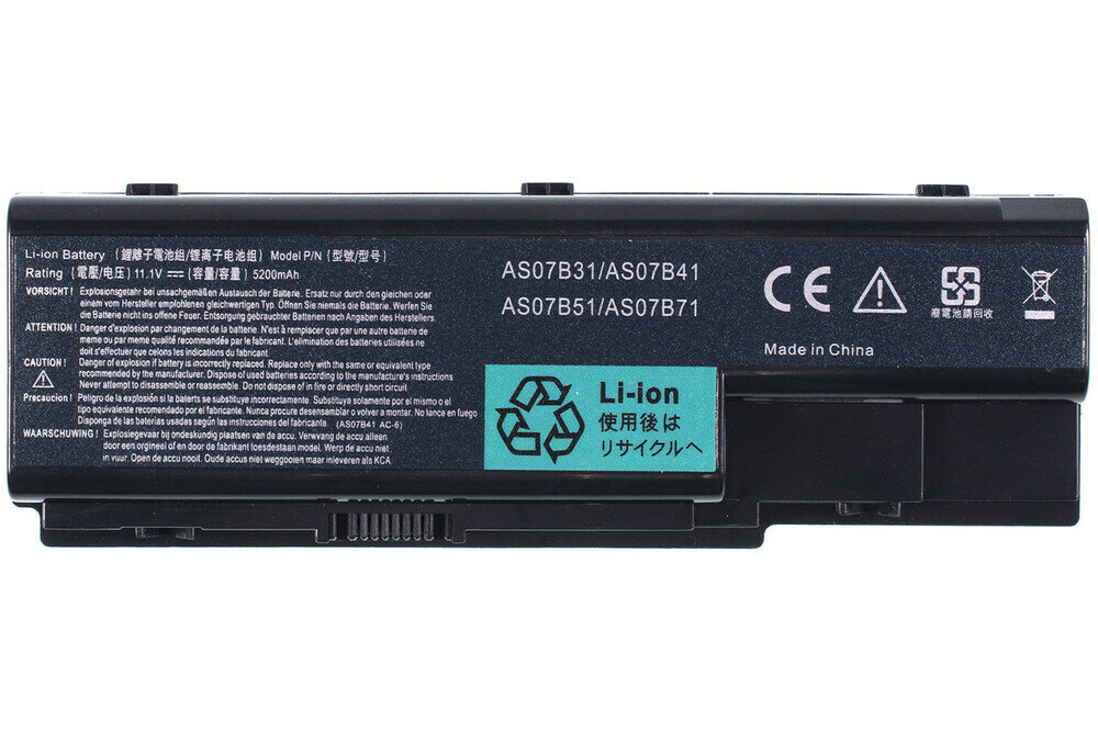 Аккумулятор MyPads AS07B31 для Acer Aspire 5315, 5920G, 5530, 5720, 5715Z, eMachines E510 / 11,1V 4400mAh 48,84Wh