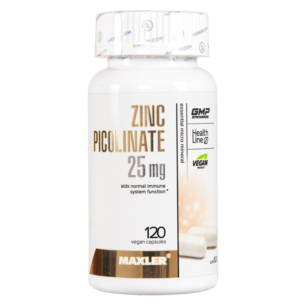 Maxler USA Zinc Picolinate, 25 мг / 120 таблеток