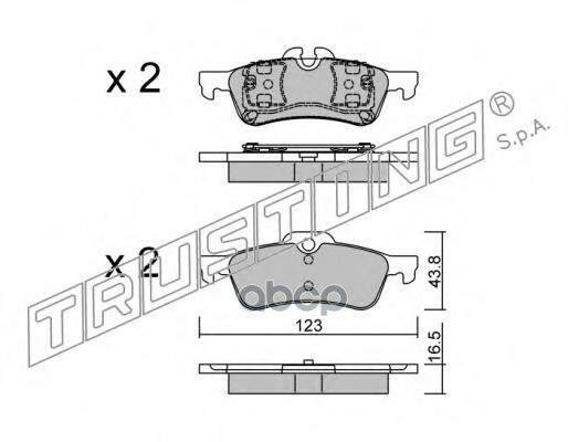 К-т дисков. тормоз. колодок MINI MINI (2001-), MINI кабрио (2004-) R Trusting арт. 5720