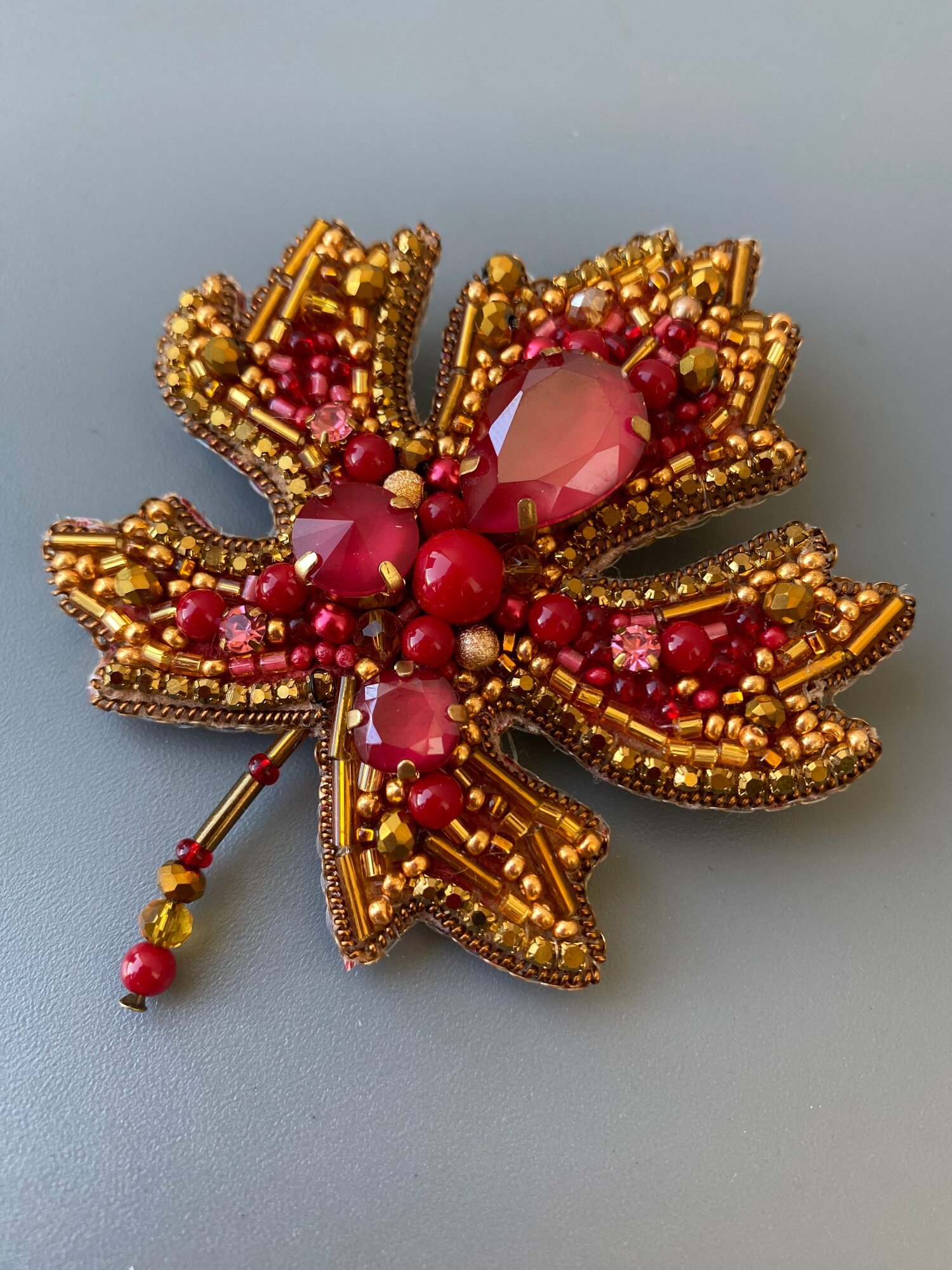 Брошь Your_beautiful_brooch, кристаллы Preciosa
