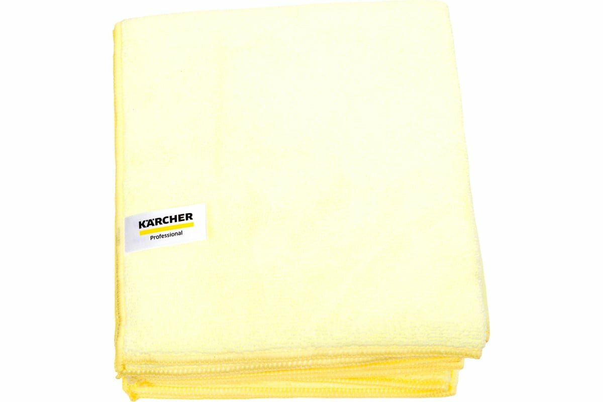 Karcher Premium микрофибровые салфетки желтого цвета, набор 10 шт для чистки и ухода