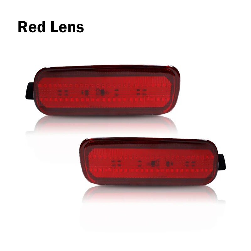 IJDM автомобильный Светодиодный отражатель бампера для Honda CRV 2002-2004 Функция как задние, тормозные и задние противотуманные фары, 12В красный