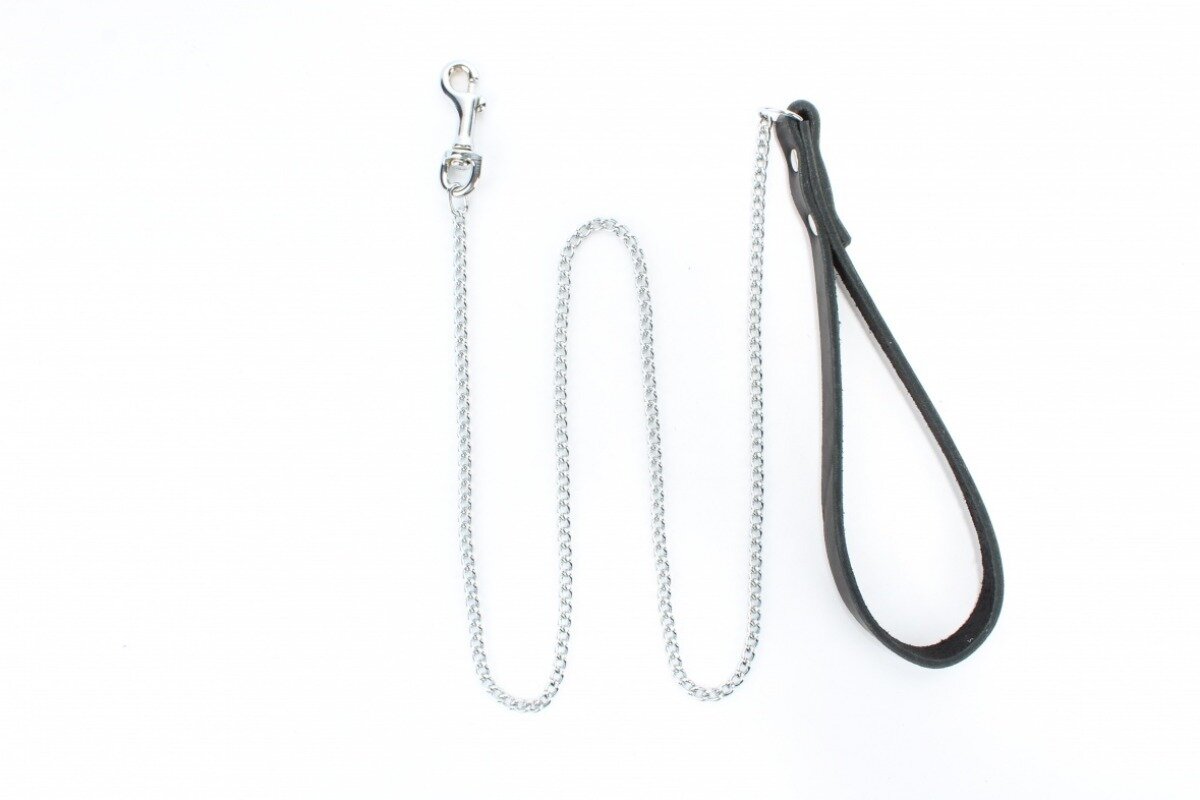 Поводок с цепью и карабином