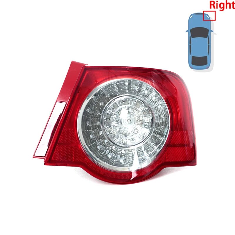 Автомобильный светодиодный задний фонарь DRL, автомобильный Стайлинг, внешняя внутренняя левая и правая сторона для VW Passat B6 Sedan 2006, 2007, 2008, 2009, 2010, 2011 Outside Right