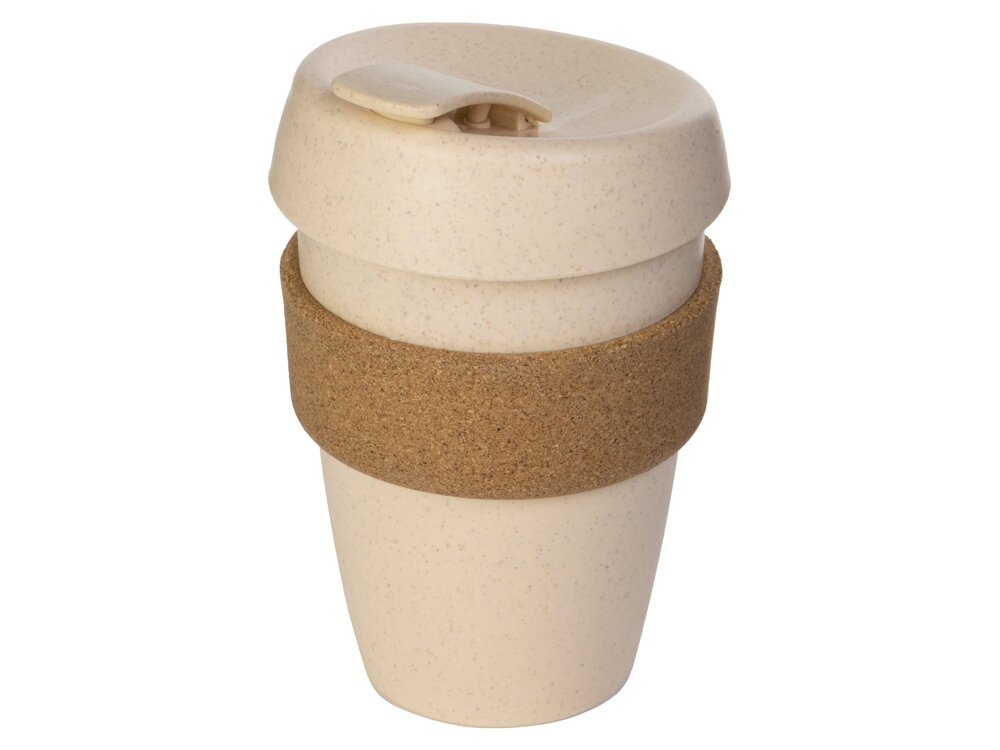 Стакан из пшеничного волокна с двойными стенками «Pino», цвет натуральный, коричневый