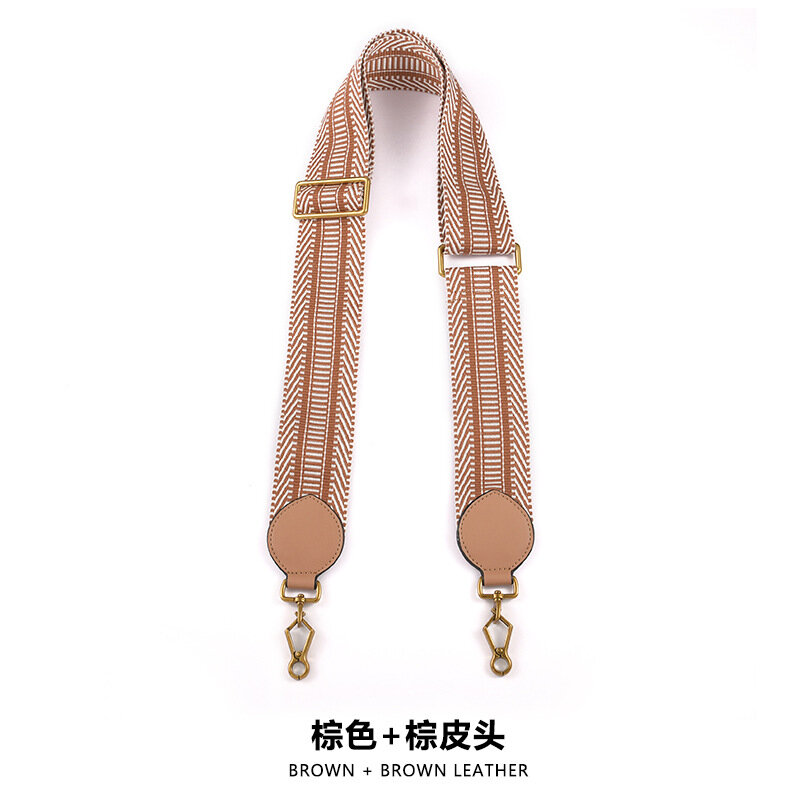 Регулируемая холщовая лента F-45, для сумки и рюкзака, натуральная кожа, ширина 5 см